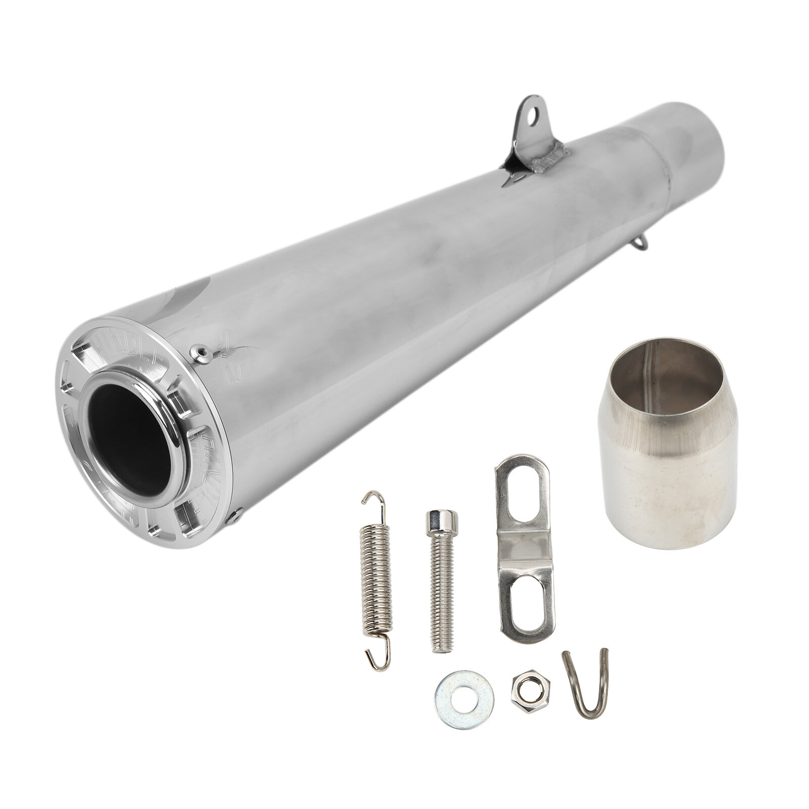 Глушитель выхлопной 2in для Kawasaki ZX14 2006‑2011, серебро