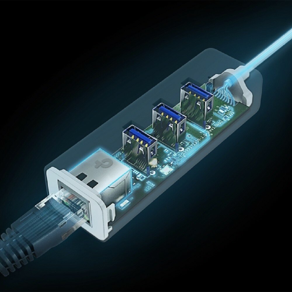 USB-хаб (концентратор) TP-Link UE330C, портов - 3 — фото 1