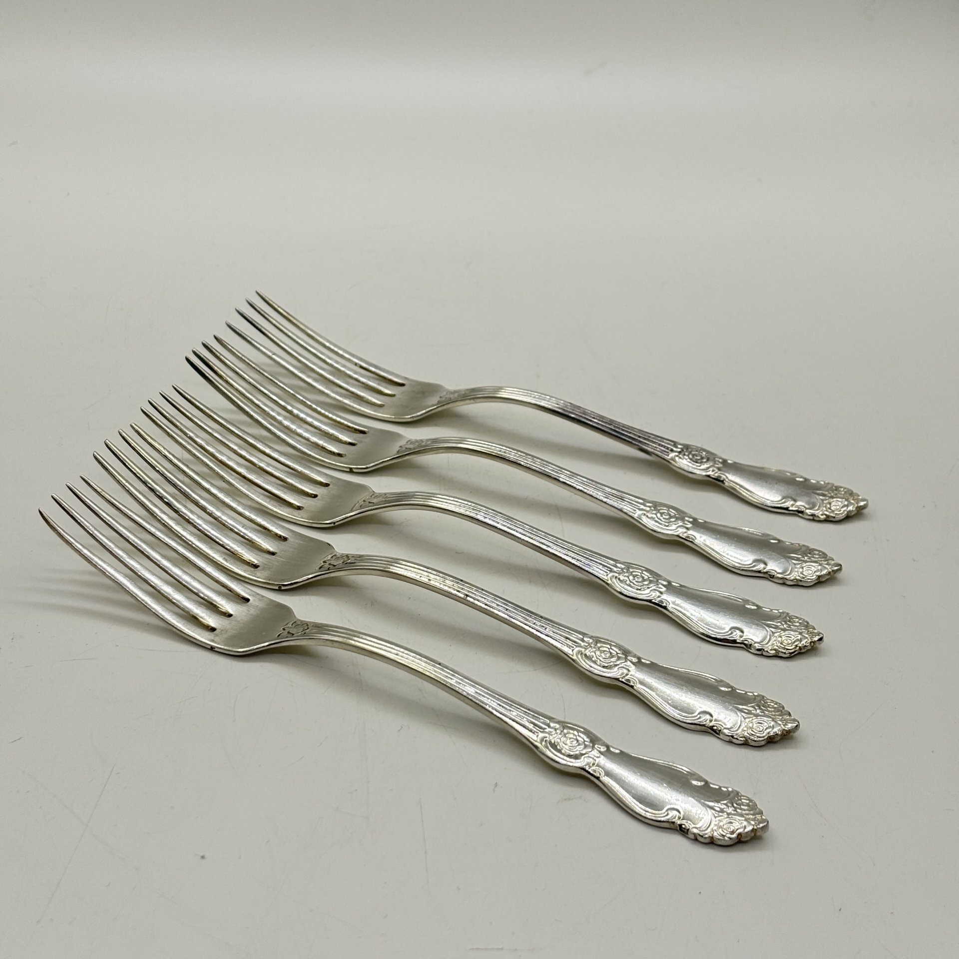 Набор вилок "Серебряная роза" на 5 персон, мНЦ (медь-никель-цинк)