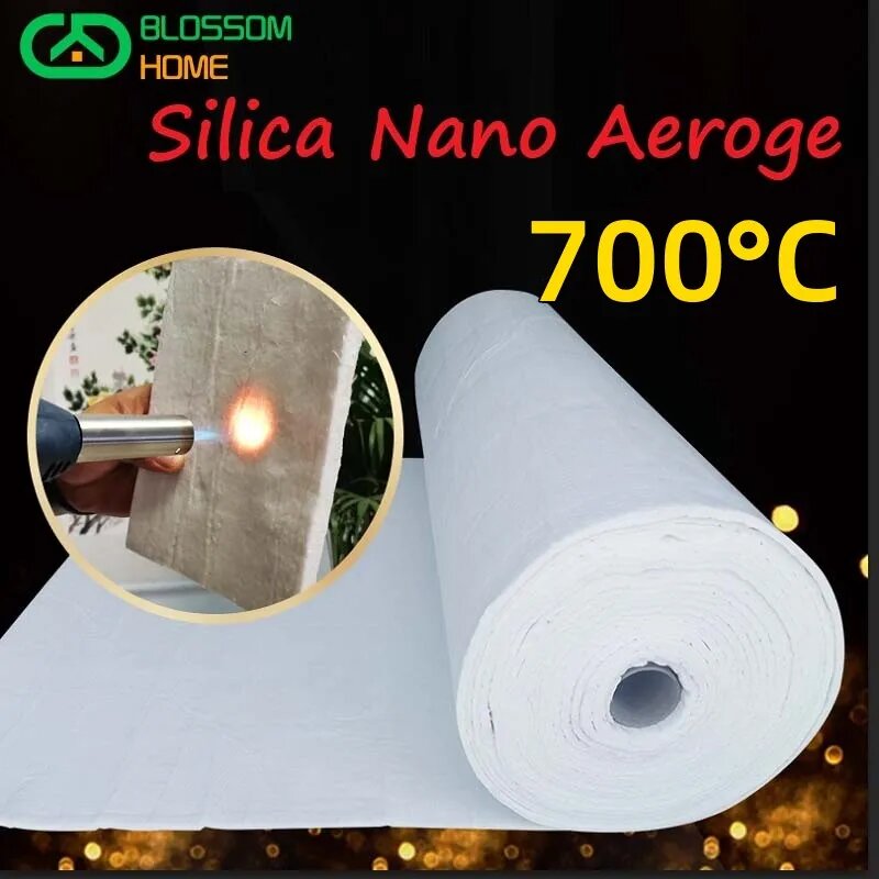 Теплоизоляция нано-аэрогель войлок 3/6/10 мм W 10cm x L 10cm, Thickness 3mm