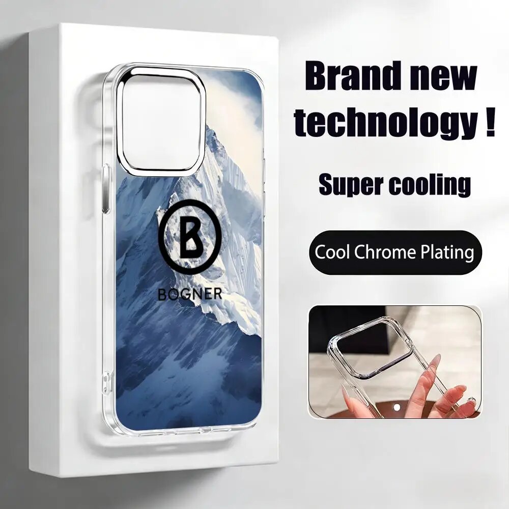 Чехол BognerS для iPhone 15 Pro Max, TMS10, охлаждение, Chrome