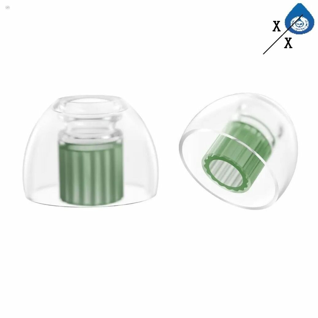 SpinFit W1-M; Амбушуры для наушников с двухслойным W-образным ядром: 1 пара усиленная шумоизоляция, повышенный комфорт для идеальной посадки и качества звука