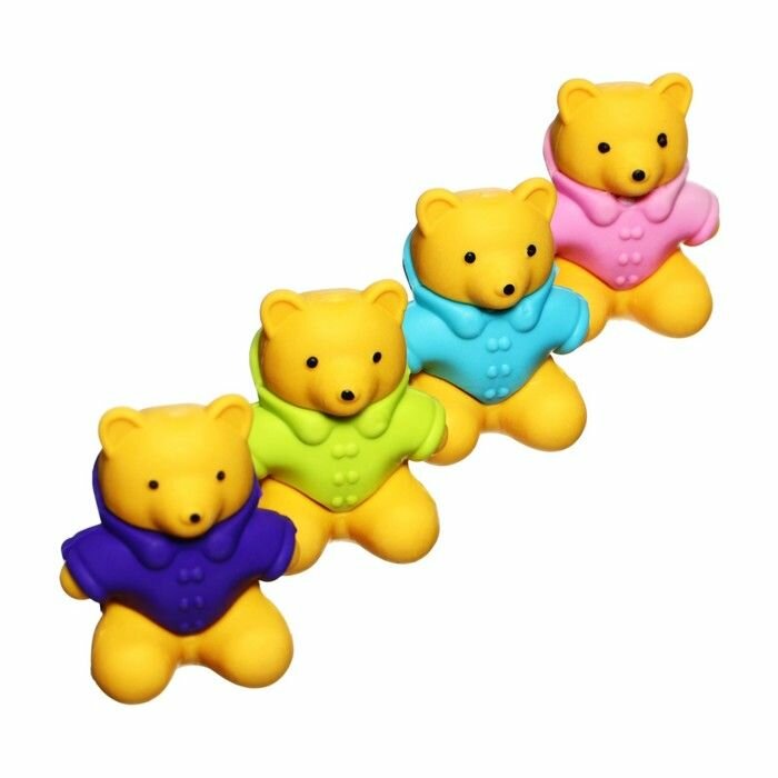 Ластик фигурный Мишки (6шт)