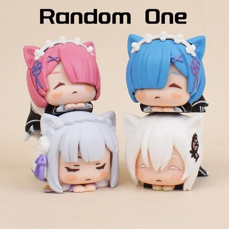 Фигурки Re: Zero Рем, Рам, Эмилия, Эхидна, Random One