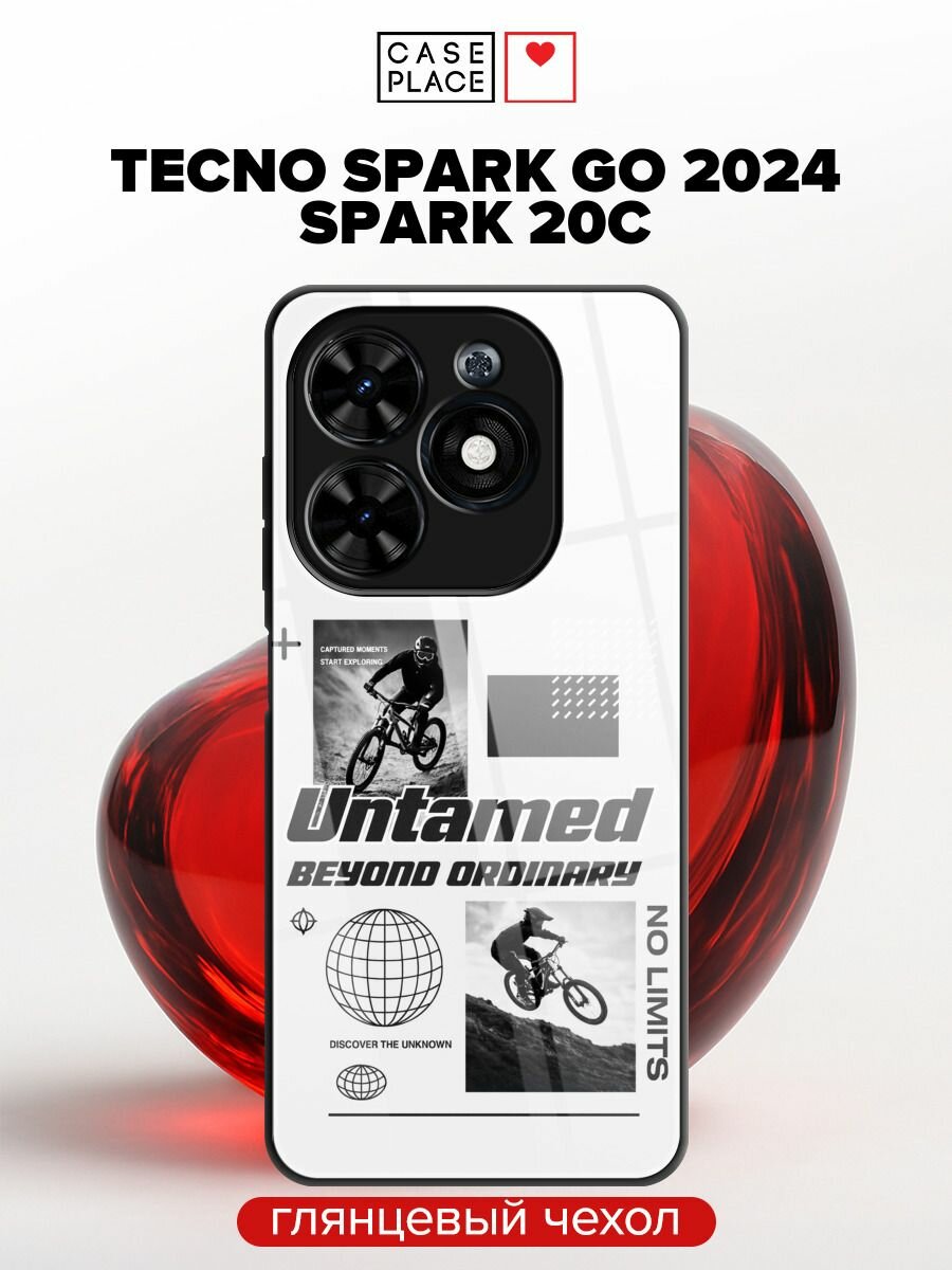Чехол на Tecno Spark Go 2024/Spark 20C / Текно Спарк Го 2024/Спарк 20С с принтом "Untamed"