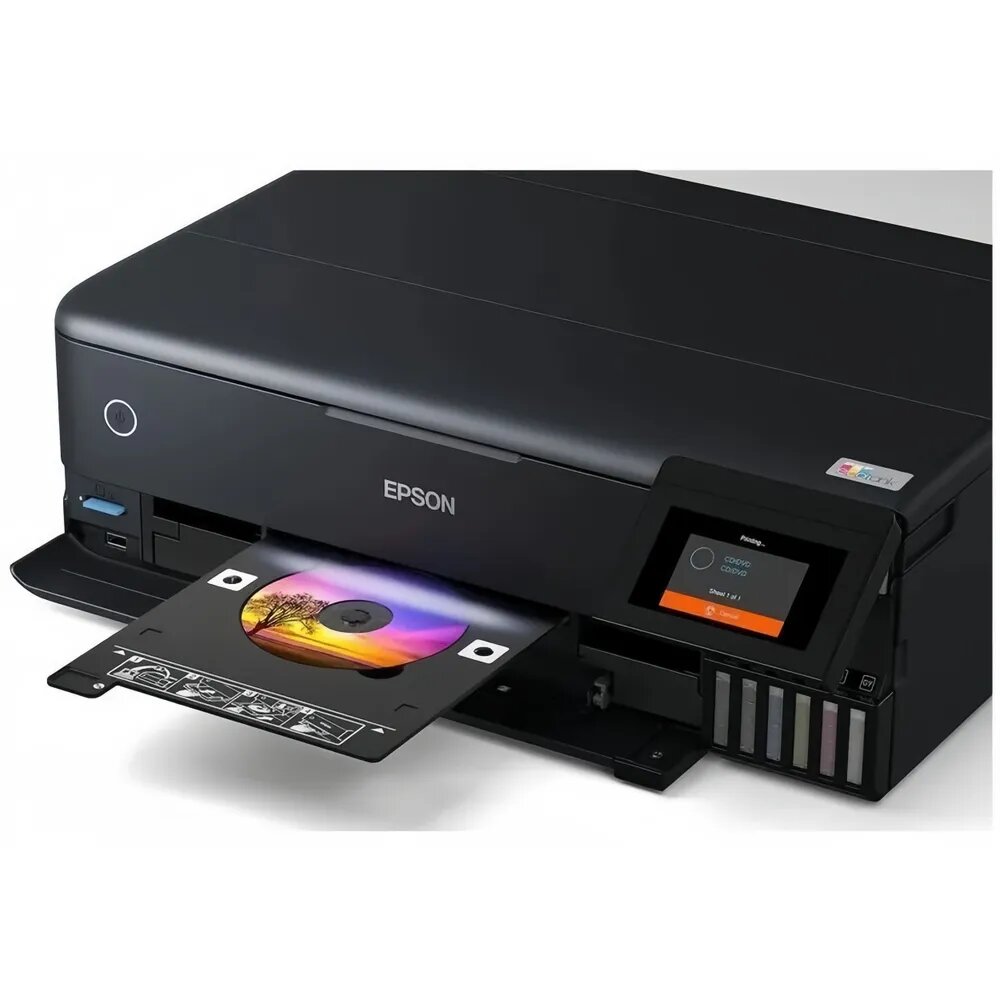 МФУ Струйное L8188, СНПЧ, A3, цветн, USB, Wi-Fi 【с 6 чернил 】, Только функция печати, черный, черно-серый