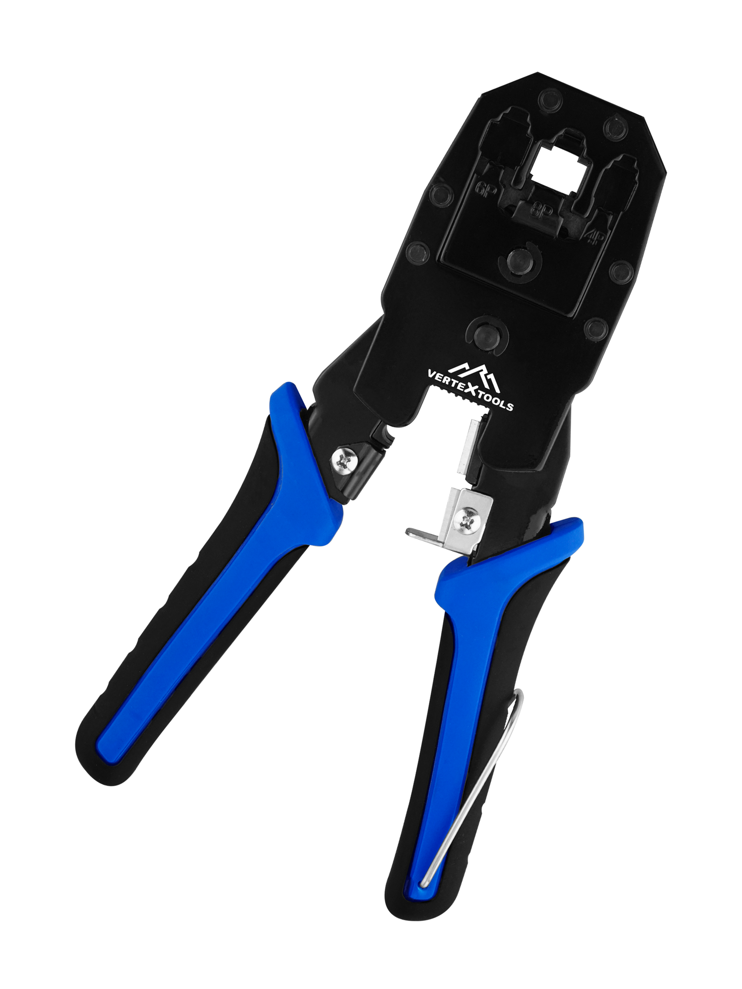 Кримпер RJ VertexTools Стриппер инструмент обжимной профессиональный черный/синий