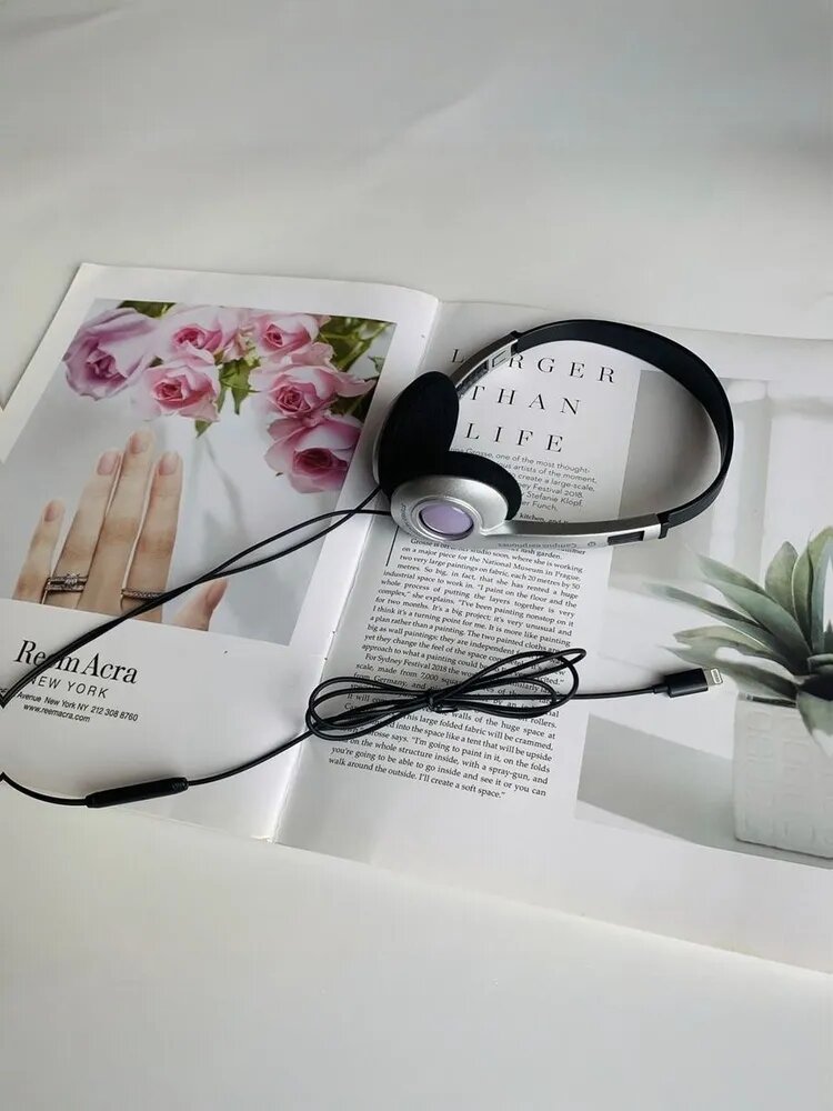 Наушники проводные, Lightning, пурпурный