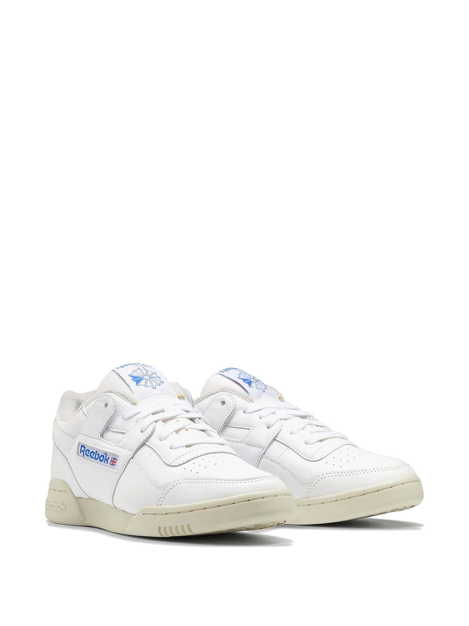 Кроссовки Reebok Workout Plus, размер 8 US, бежевый/белый — фото 1