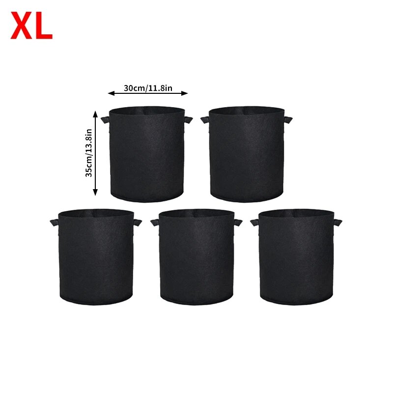 5 шт. фетровых мешков для выращивания овощей S4 7Gallon