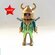 Фигурка PLAYMOBIL Аксессуар для фигурок Воин Викинг в золотом шлеме с оружием дл...