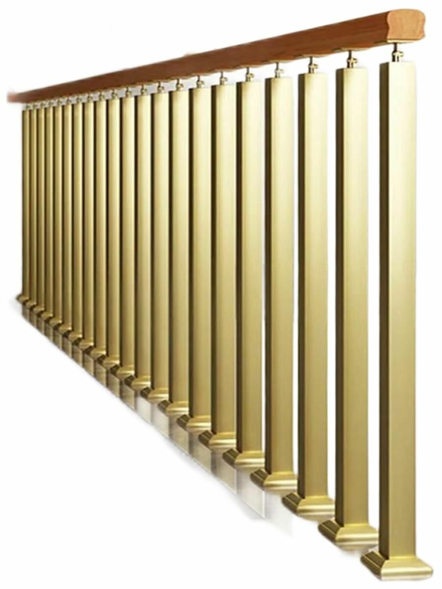 Золотой металлические стойки для лестниц, высота 850-1200 мм, для перил и ограждений, бетонных и деревянных ступеней внутренние/наружные работы