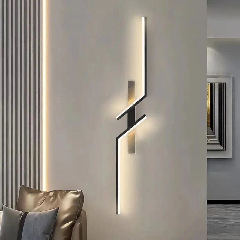 RUIBO Настенный светильник LED 13 Вт, алюминий, 800 мм, черный/белый матовый, RGB