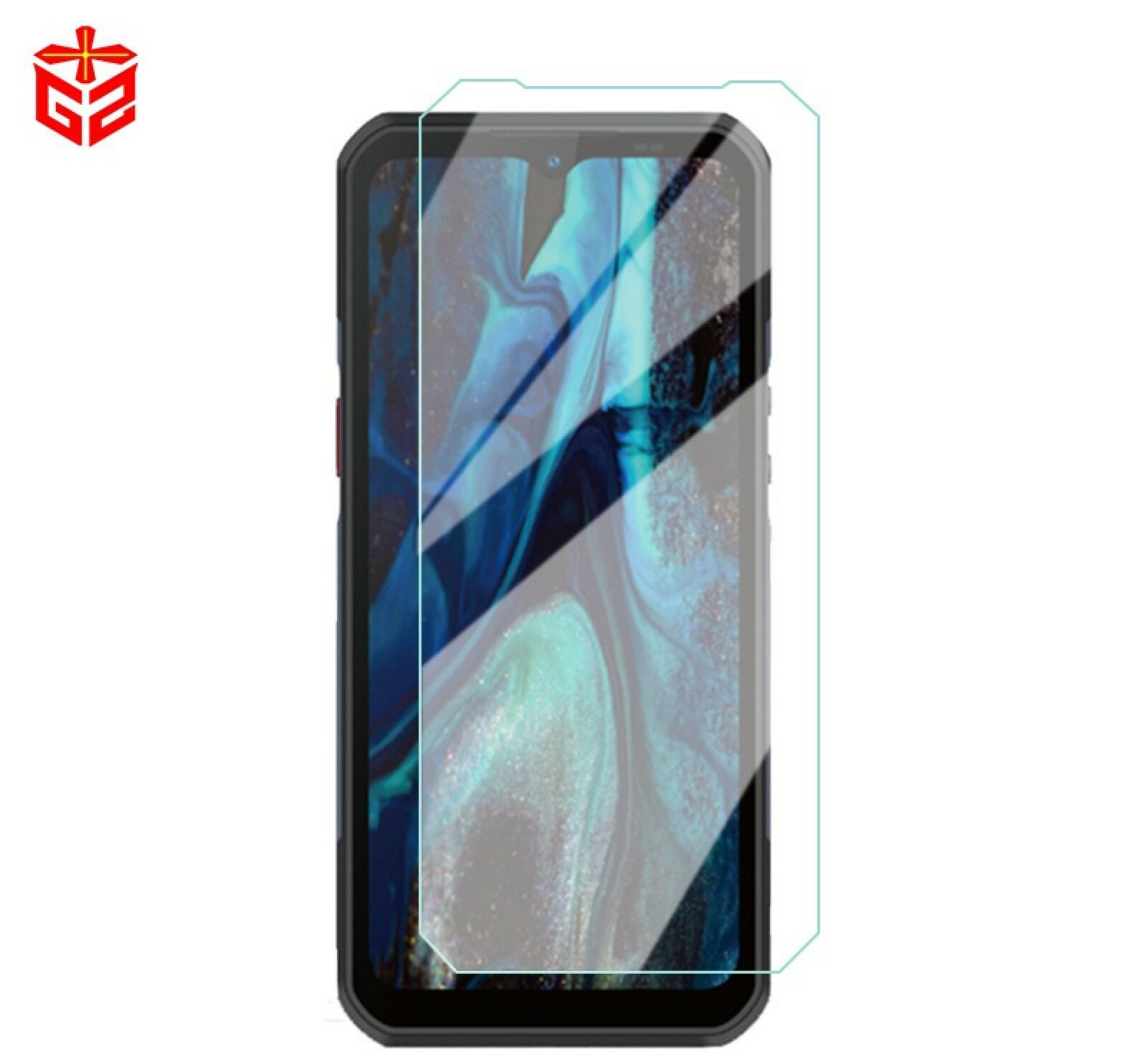 Защитное противоударное стекло MyPads Forti Glass для Oukitel WP39 Pro с олеофобным покрытием