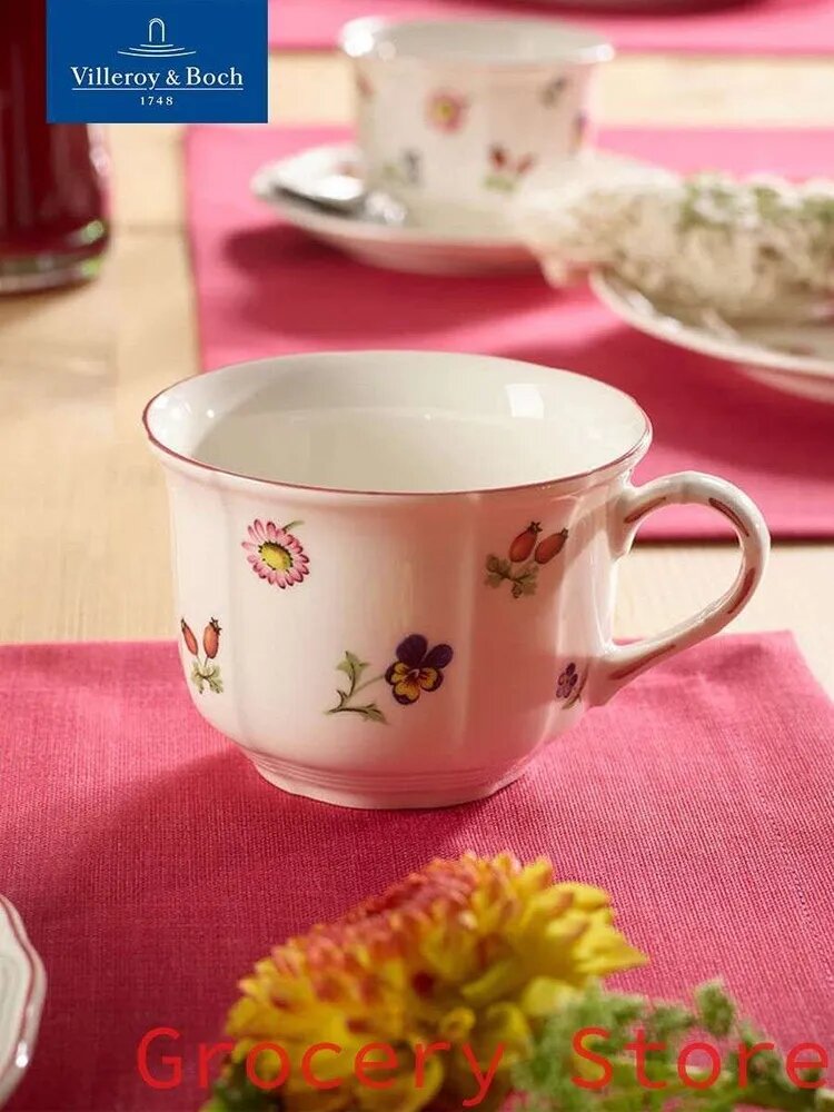 Чашка Villeroy & Boch Petite Fleur для завтрака, 350 мл, 1 шт, керамика, с цветочным узором