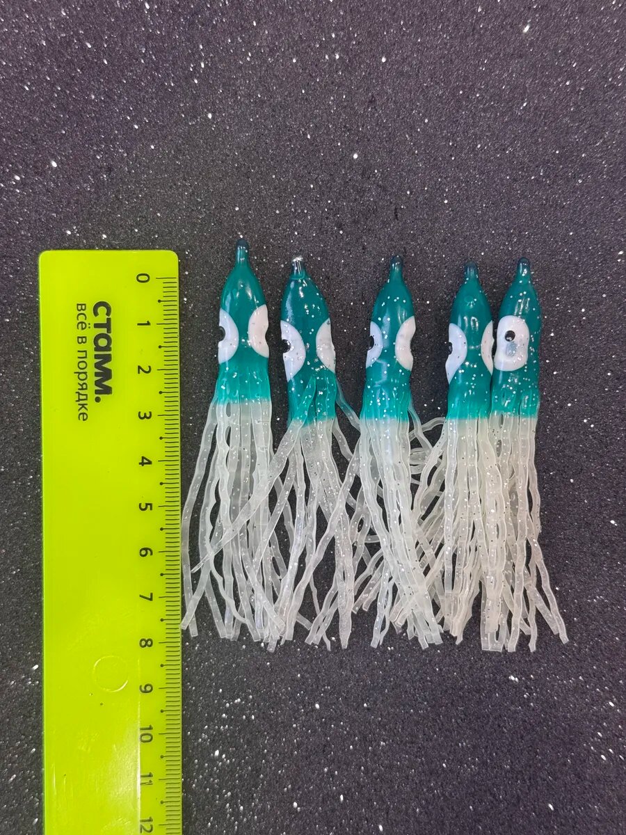 Октопус UV 8,3cm. green-white — фото 1