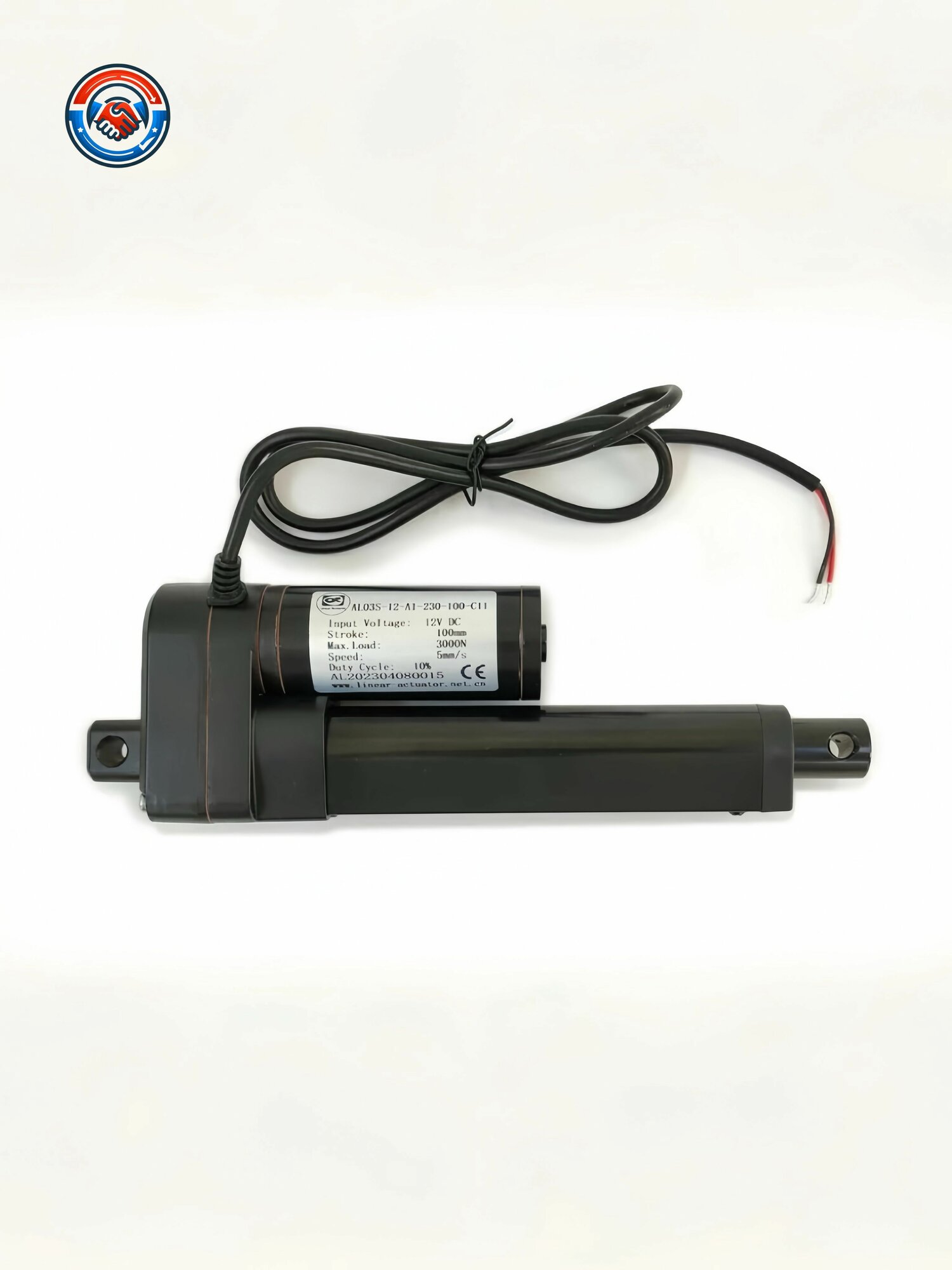 Проветриватель оконный с линейным приводом 12 В, тихий автоматический открыватель форточки для дома и теплицы, компактный электропривод 300 кгс, ход 100 мм, защита IP54