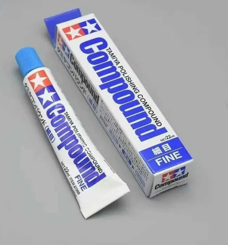 Шпаклевка для сборных моделей Tamiya Polishing Compound Fine 22ml для полировки моделей