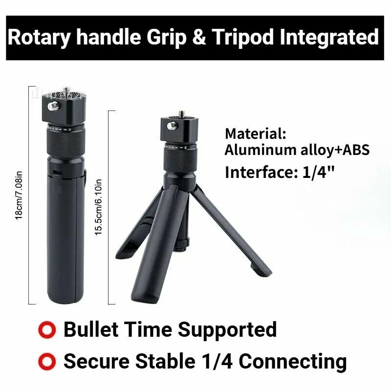 Вращающаяся невидимая селфи палка монопод для Insta360 One X, X2, X3, X4, ONE R, ONE RS Bullet Time Bundle
