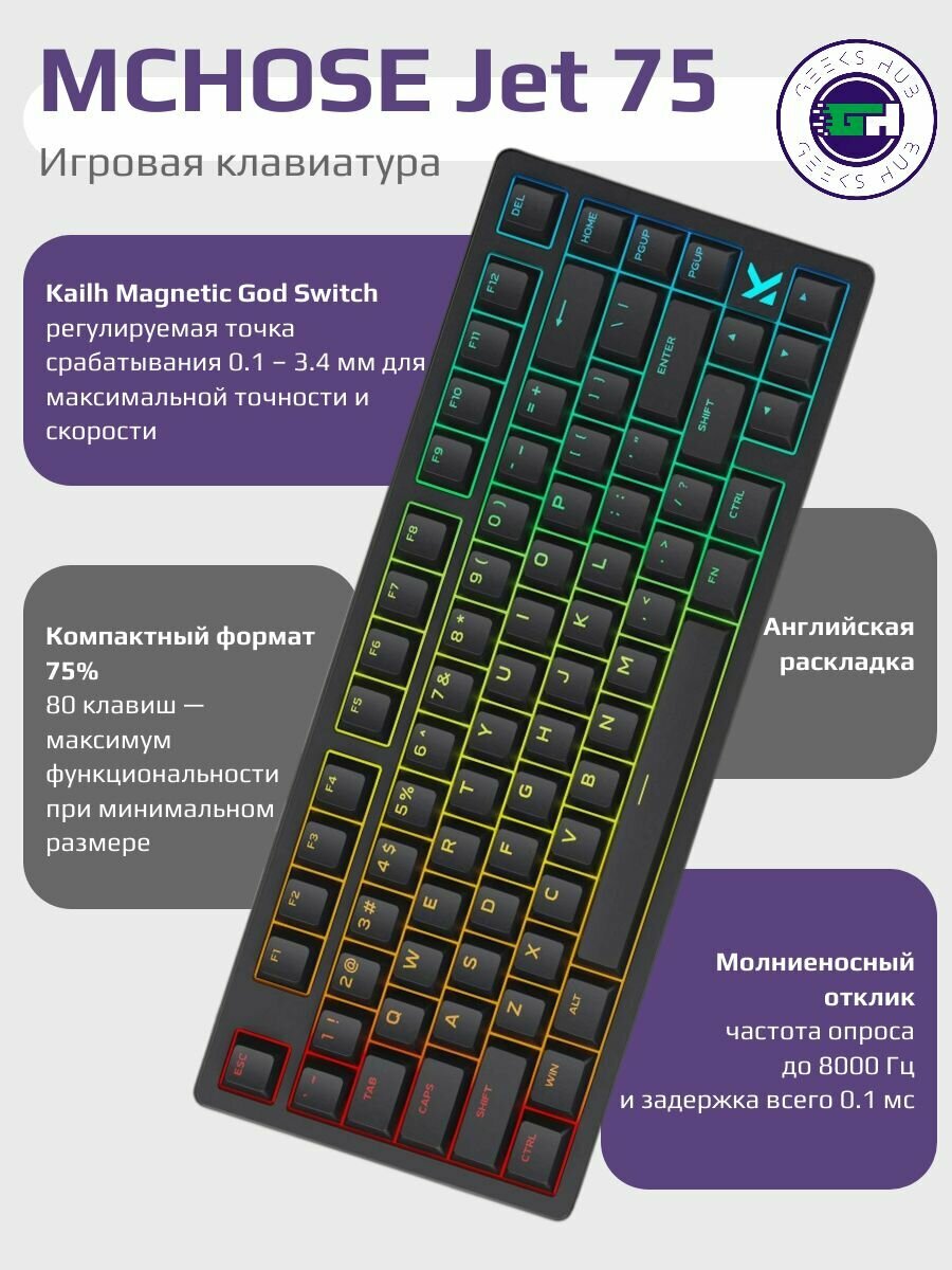 Игровая клавиатура MCHOSE Jet 75