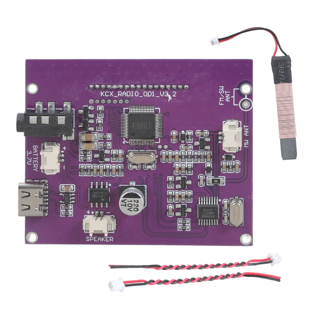 Функциональный модуль FM-радиоприемника с дисплеем часов 87 108 МГц С низким уровнем искажений