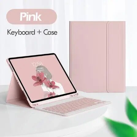 Magic Case Bluetooth клавиатура для Xiaomi Pad 5 Pad 5 Pro Russian Keyboard, Pink