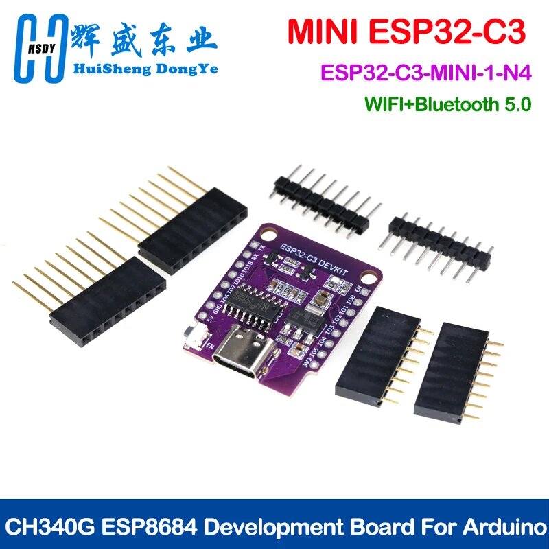 ESP32-C3 Wemos D1 Mini модуль HUISHENGYUFA