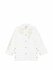 Пальто Ermanno Firenze Embroidered quilted coat, размер 38, бежевый/белый