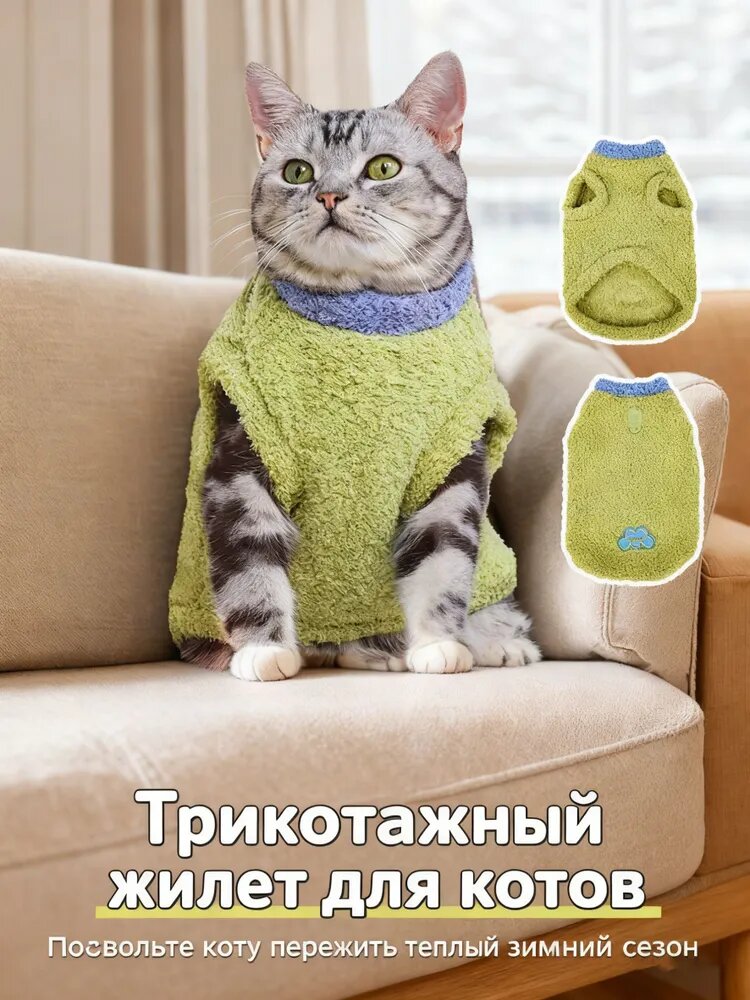 Утепленный комбинезон для кошек
