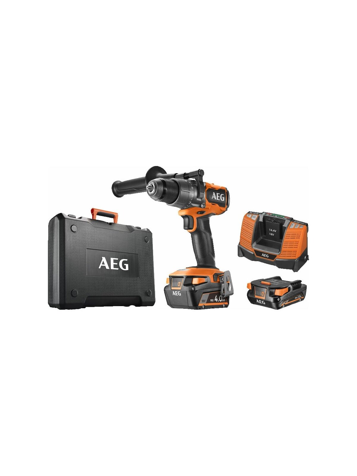 Бесщеточная аккумуляторная ударная дрель-шуруповерт AEG 18В BSB18C3BL-X02C 4935478937