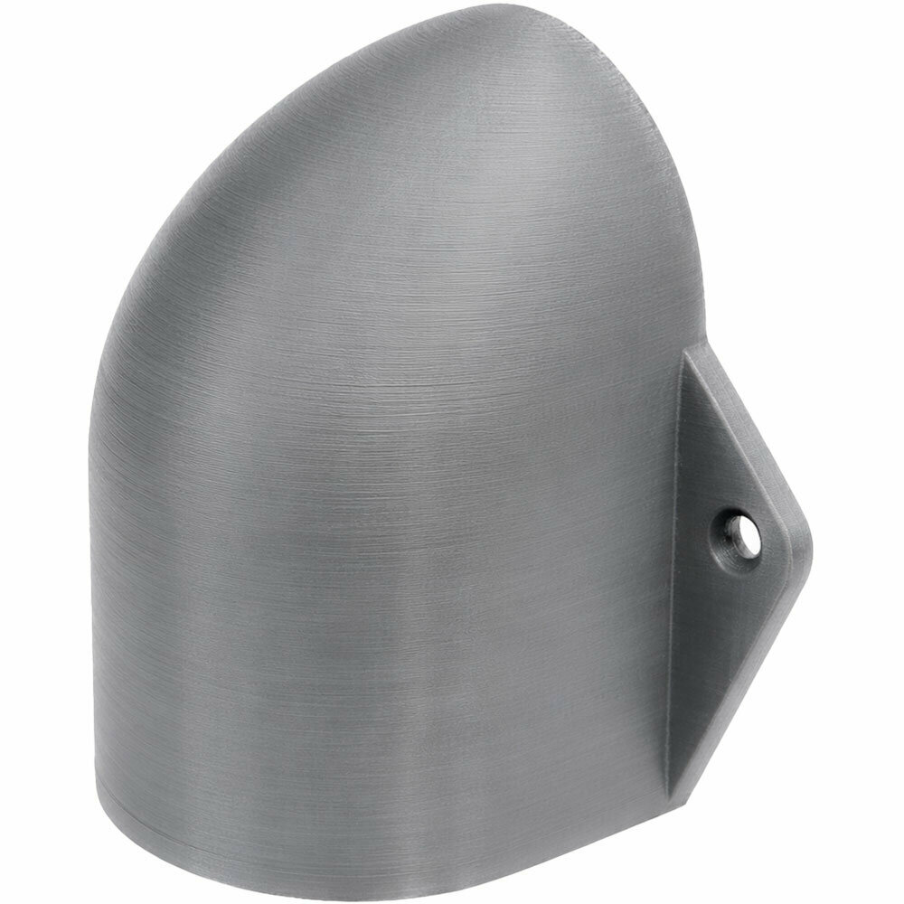 Адаптер для ввода гофры в стену 32мм угловой универсальный серый / Ввод кабеля в гофре 3D печать