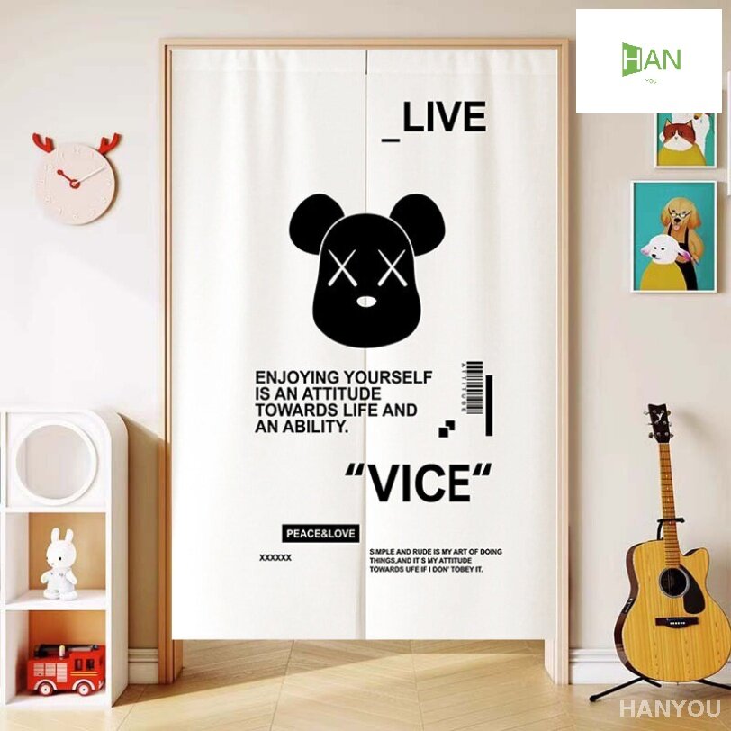 Занавеска для двери, занавеска для перегородки, занавеска для спальни, занавеска для ванной комнаты, цельная, 80×120 см