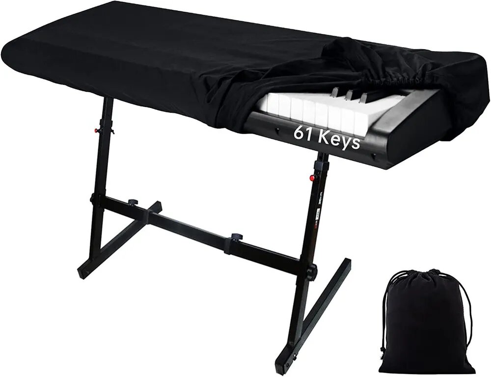 Бархатная универсальная накидка (широкая) для синтезаторов с 61 клавишей