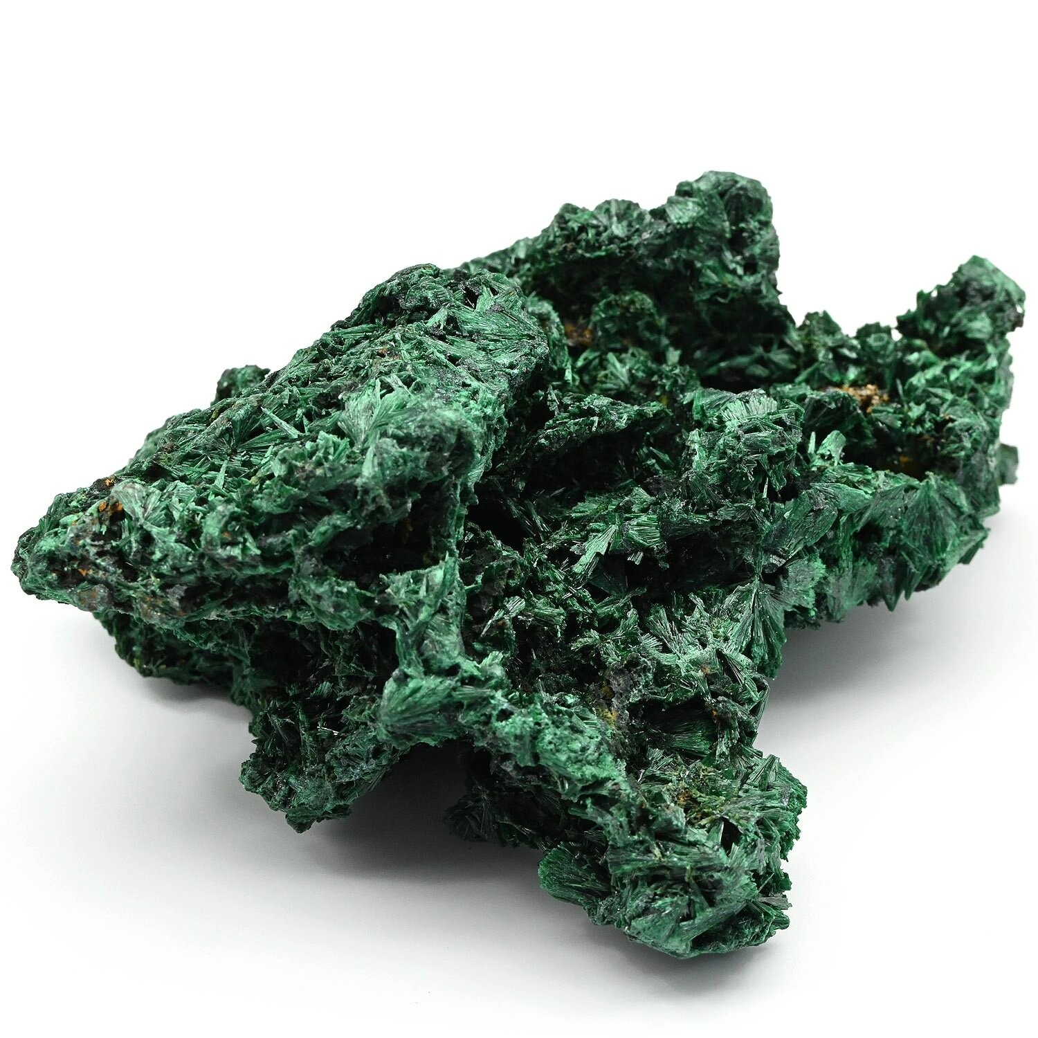 Малахит плисовый подарочный 98*75*39мм, 190г. .