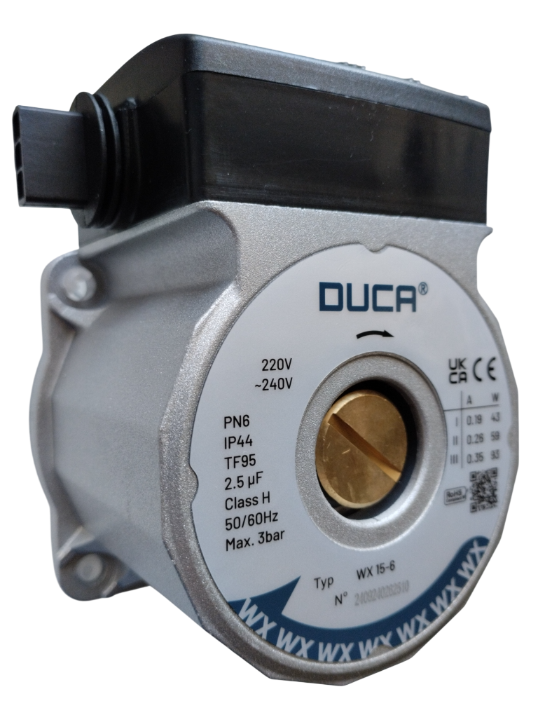 Двигатель (голова) насоса DUCA WX 15-60 (заменяет WILO KSL 15/6) 3 скорости 93W для газовых котлов