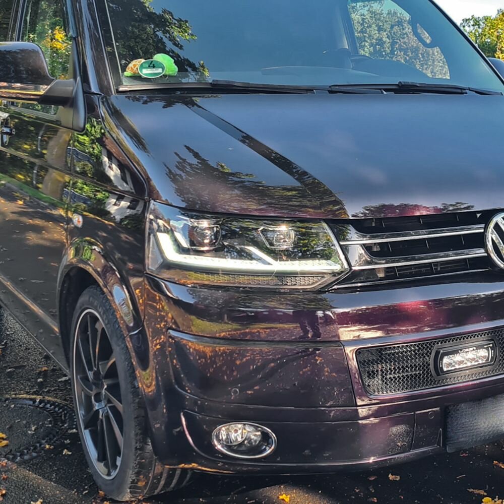 Фары автомобильные, 2 шт , арт Светодиодные фары Volkswagen T5 2009 2020г в стиле T6 1