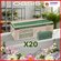 Флористическая пена Oasis Maxlife Classic для флористики 20 штук зеленого цвета