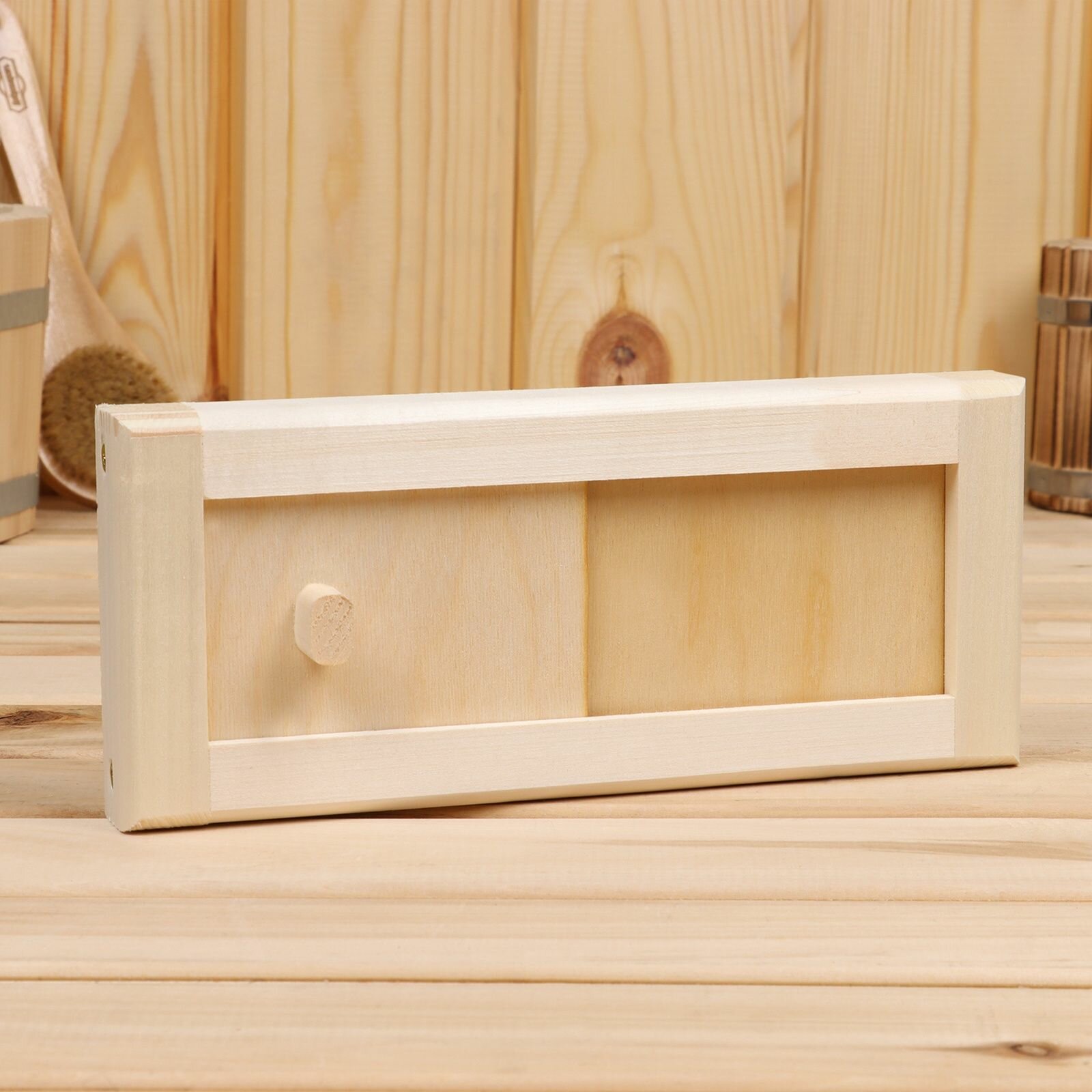 Вентиляционная крышка из липы, "Пламя", 28 х 12 см, с задвижкой