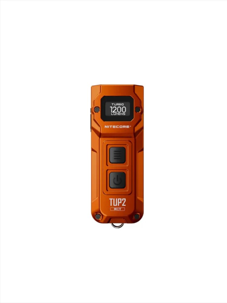 Фонарь-брелок Nitecore TUP2, 1200 люменов, оранжевый, с индикатором заряда