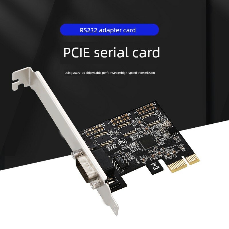 DIEWU AX99100 PCIe в RS232 Последовательная Карта Расширения, 1 Порт Промышленный Контроль, Совместимость с
