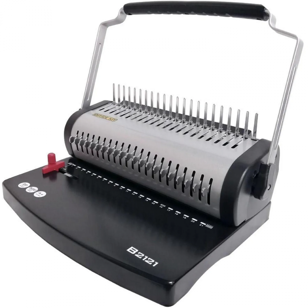 Брошюровщик Office Kit B2121, А4 20л./500л. пл. пруж 1876240