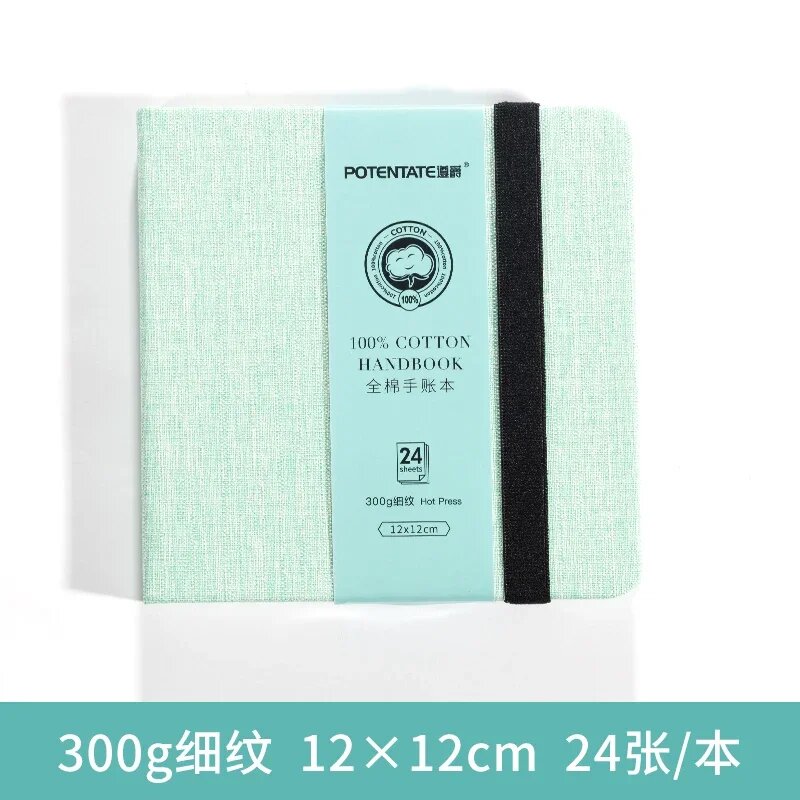 POTENTATE Книга для рисования из хлопка 12х12 см 24 листа