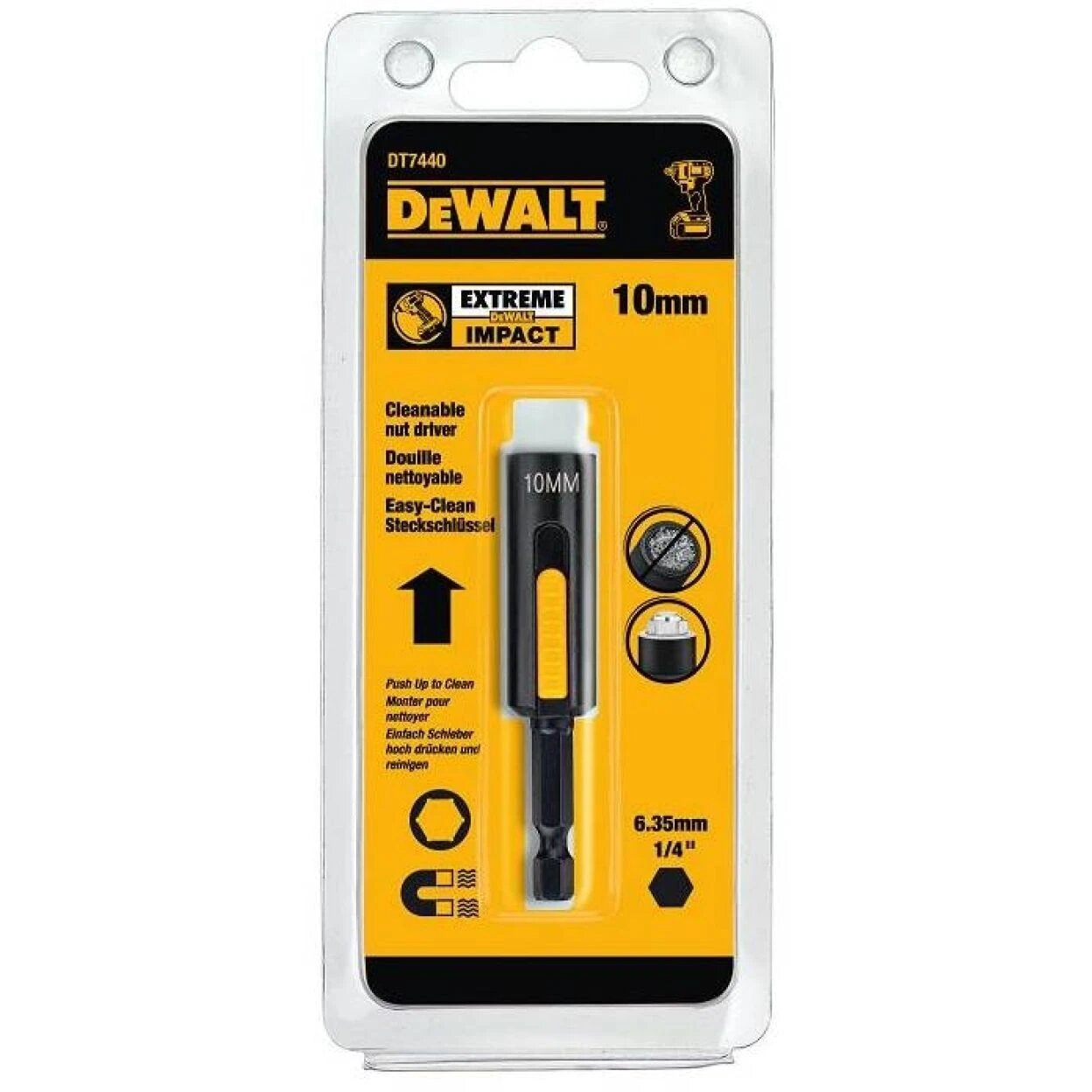 Торцевая головка Dewalt DT7440, EXTREME IMPACT, Шестигранник 1/4, 10 мм