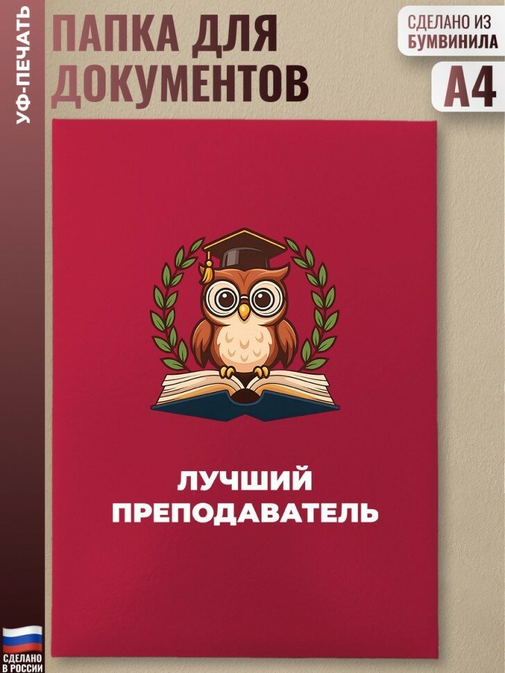 Красная папка "Лучший преподаватель"
