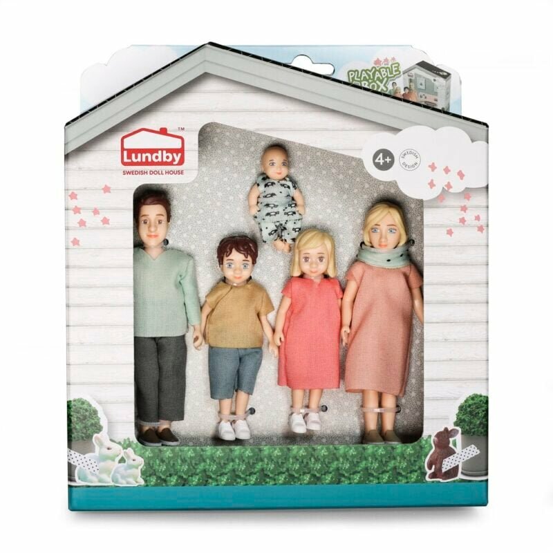 Сюжетно-ролевые игрушки Lundby - Набор кукол Чарли, 5 эл.- 60-8076-00