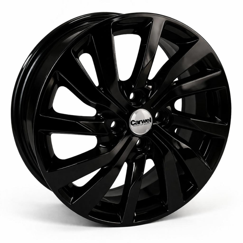 Диск колесный Carwel Вест 196 (Vesta) 6,0x15 4x100 Dia60.1 ET50 цвет BK