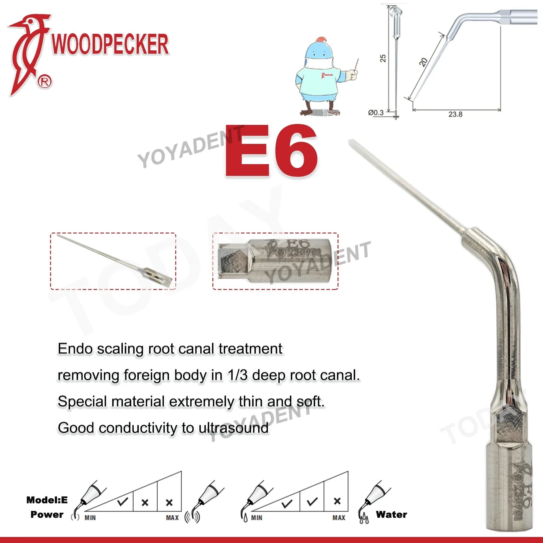Woodpecker DTE наконечники для скалера E6