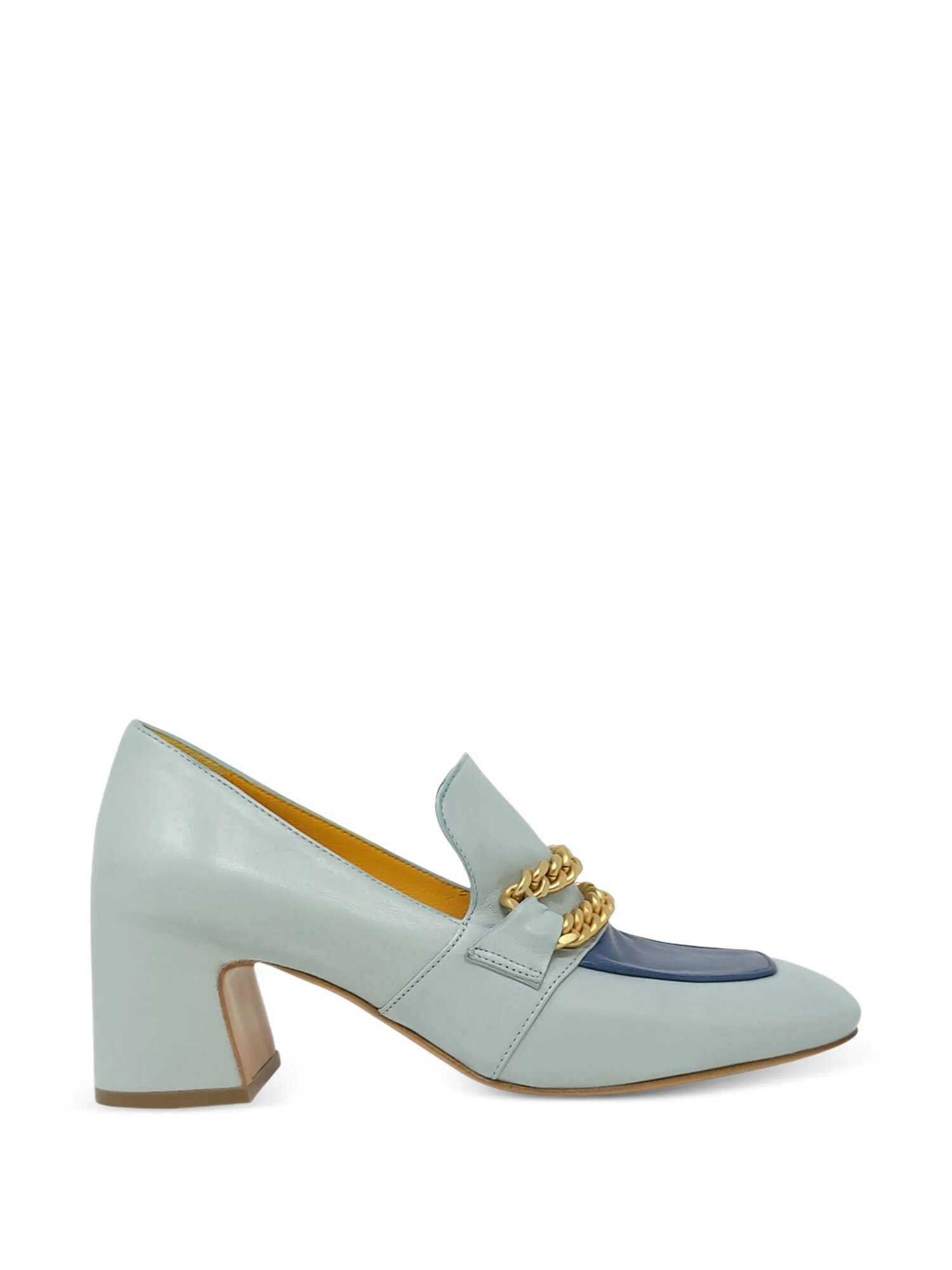 Лоферы Chain-detail leather loafers