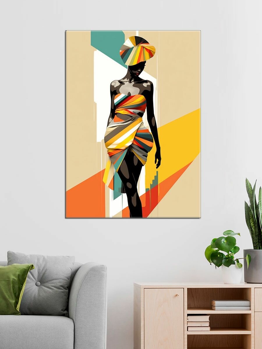 Картина на стену "Геометрическая живопись", 50х70 см