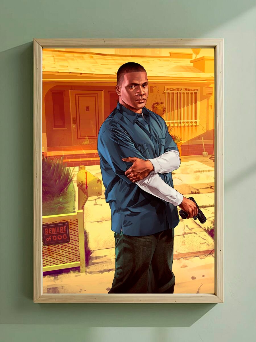 Постер, плакат на стену Франклин GTA 5 (А3)